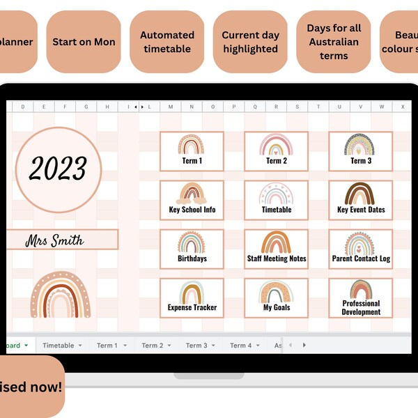 Teacher Diary - Etsy