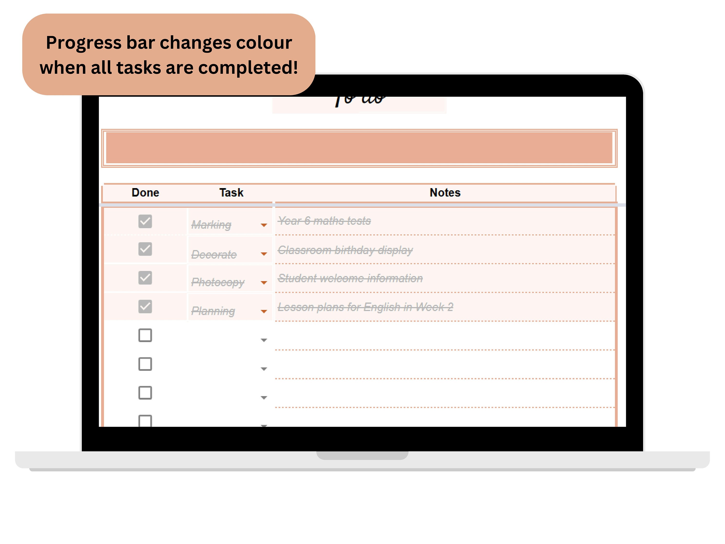 Teacher to Do List, Google Sheets to Do List, Boho Rainbow to Do List ...
