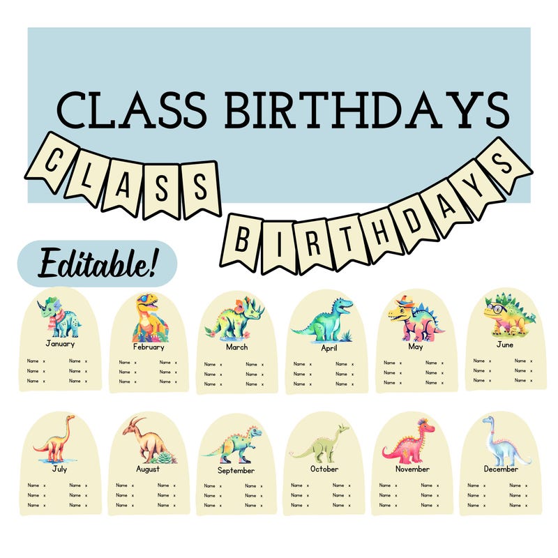 Classroom Birthday Chart - Etsy