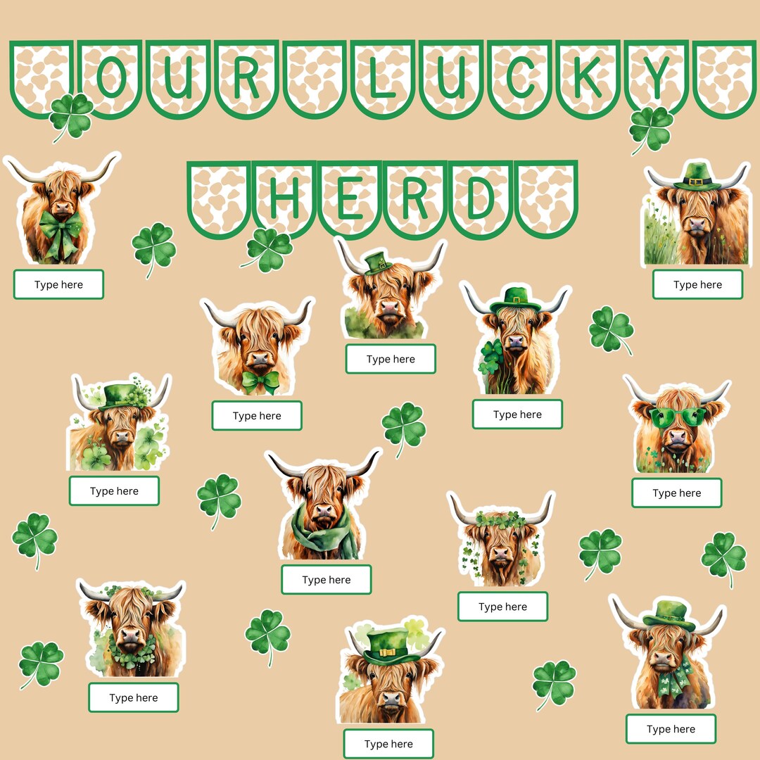 St Patrick's Day Poster Classroom Display, Western Theme Door Decor ...