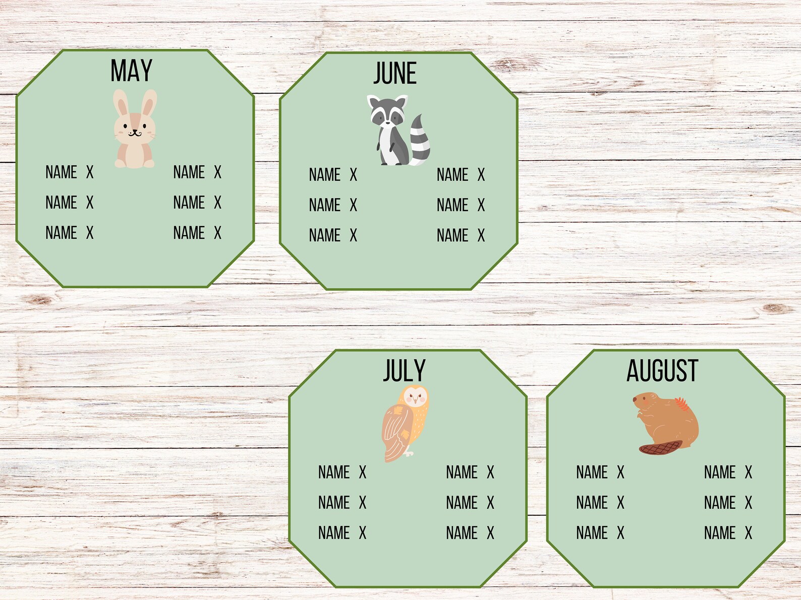 EDITABLE Woodland Classroom Birthday Display, Primary School Cute ...