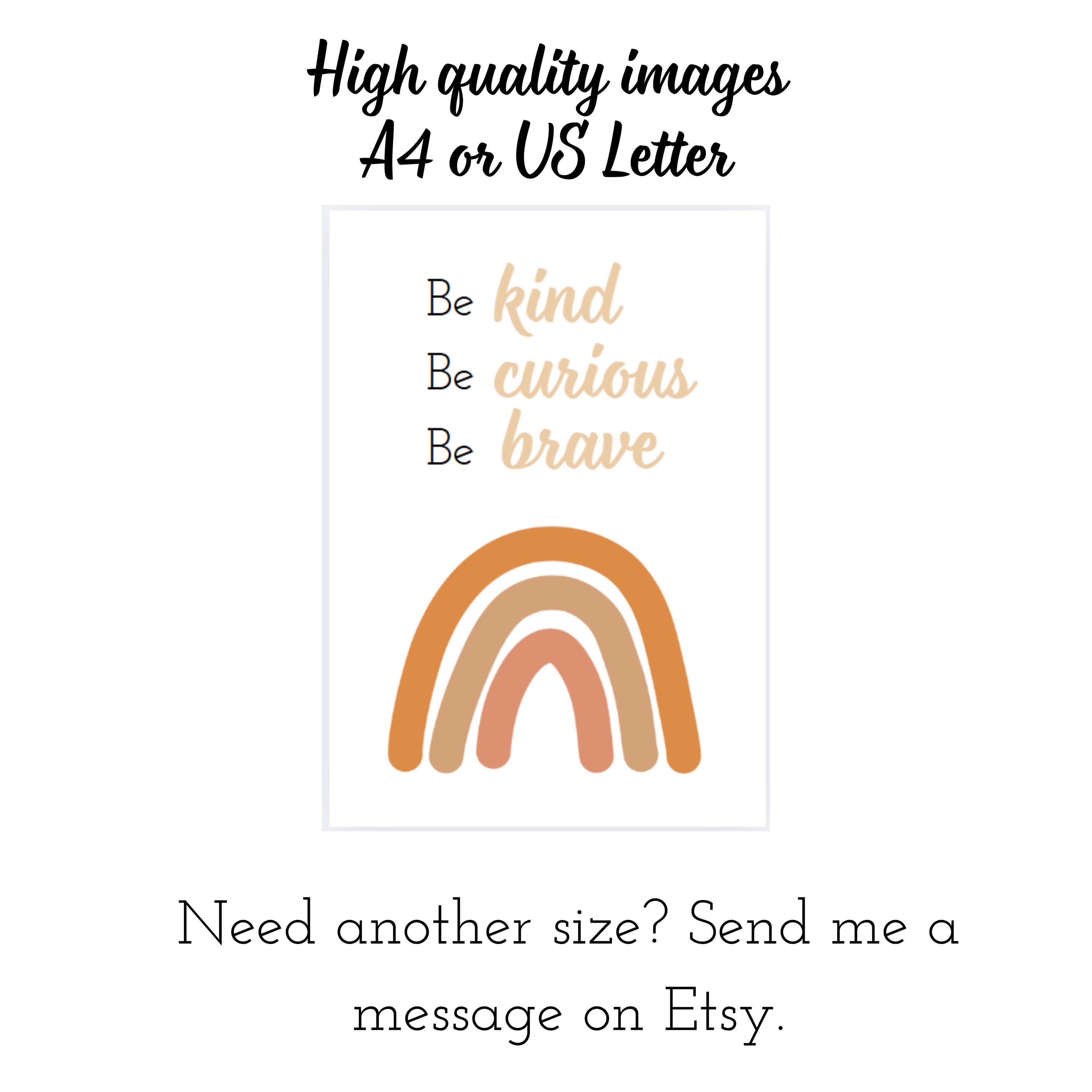 Boho Rainbow Motivational Posters, Motivational Posters for School ...