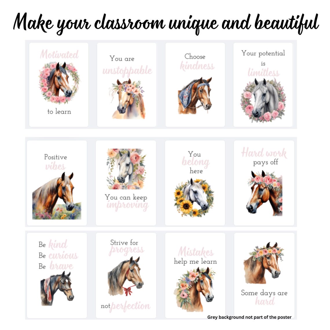 Horse Bulletin Board, Horse Classroom Decor, Horse Classroom ...