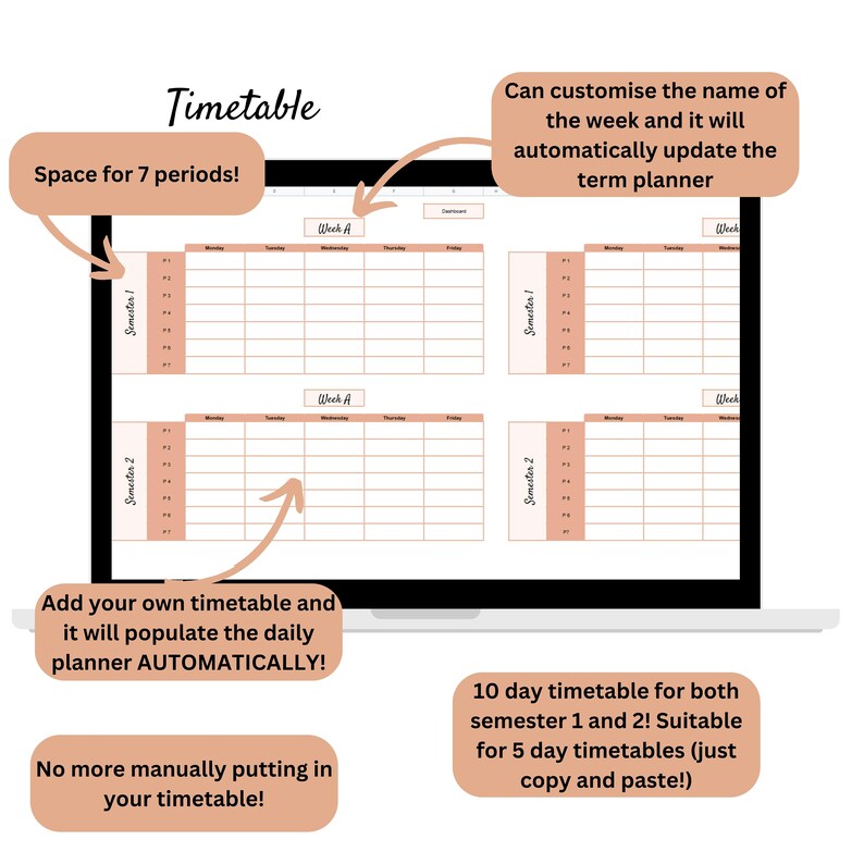 2024 Digital Teacher Diary Australia Google Spreadsheet, Digital ...