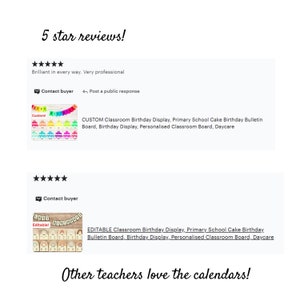 EDITABLE Birthday Calendar Classroom, Bulletin Board Boho, Birthday ...