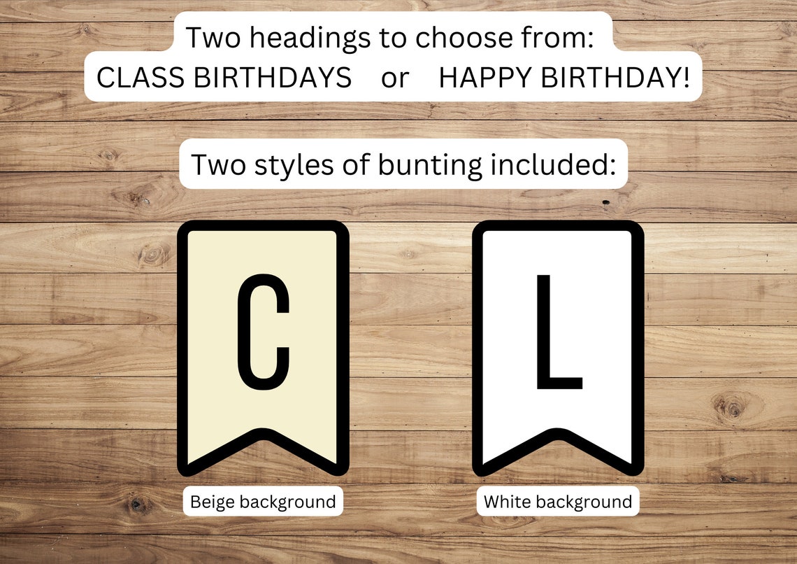Birthday Bulletin Board Printable, Classroom Birthday Display, Monthly ...