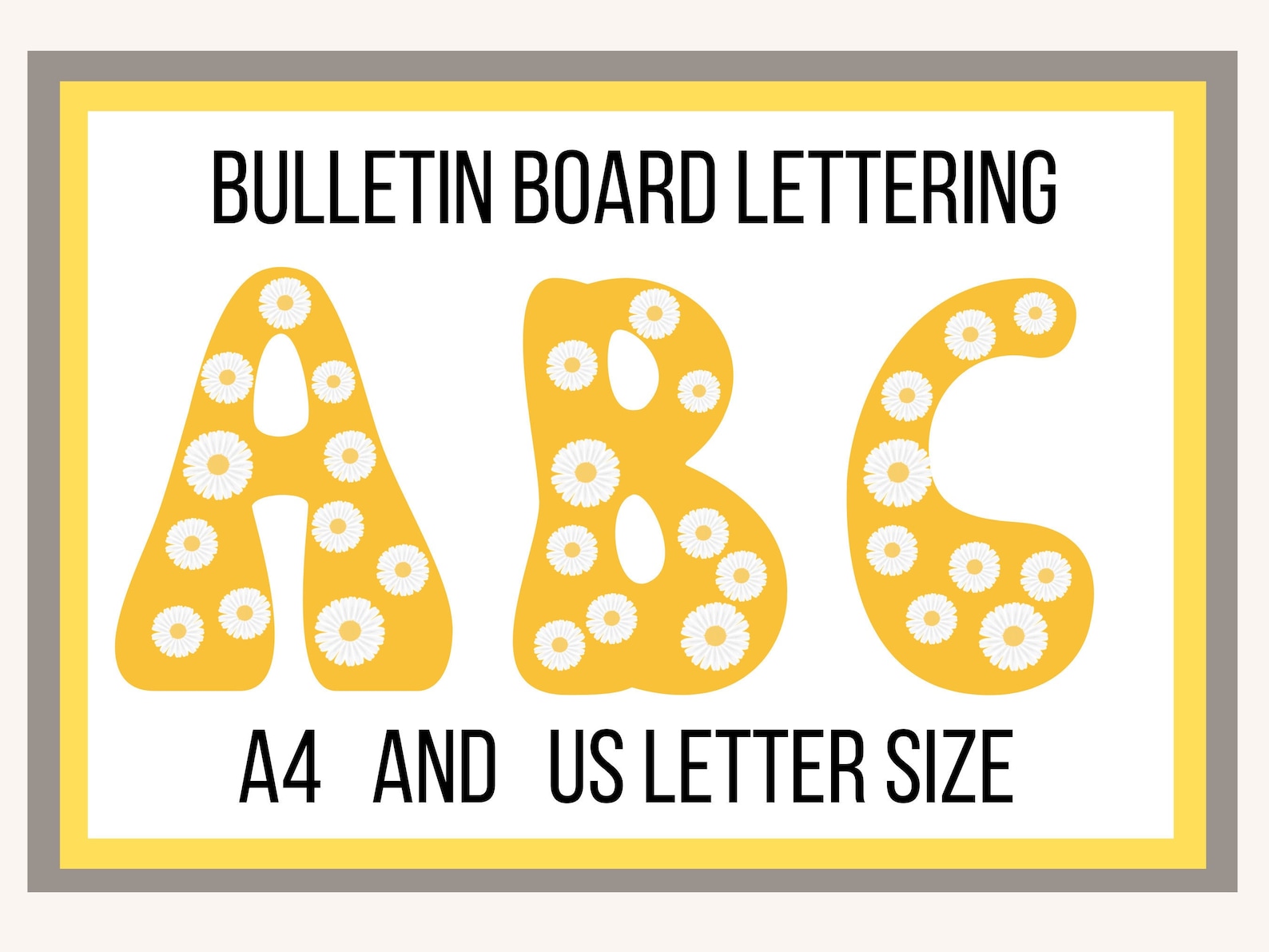 WELCOME Bulletin Board, Groovy Display Board Letters, Daisy Classroom ...