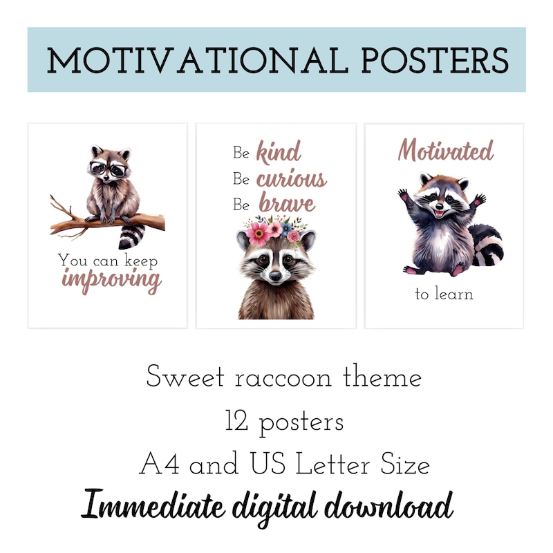 Classroom Theme Raccoons - Etsy