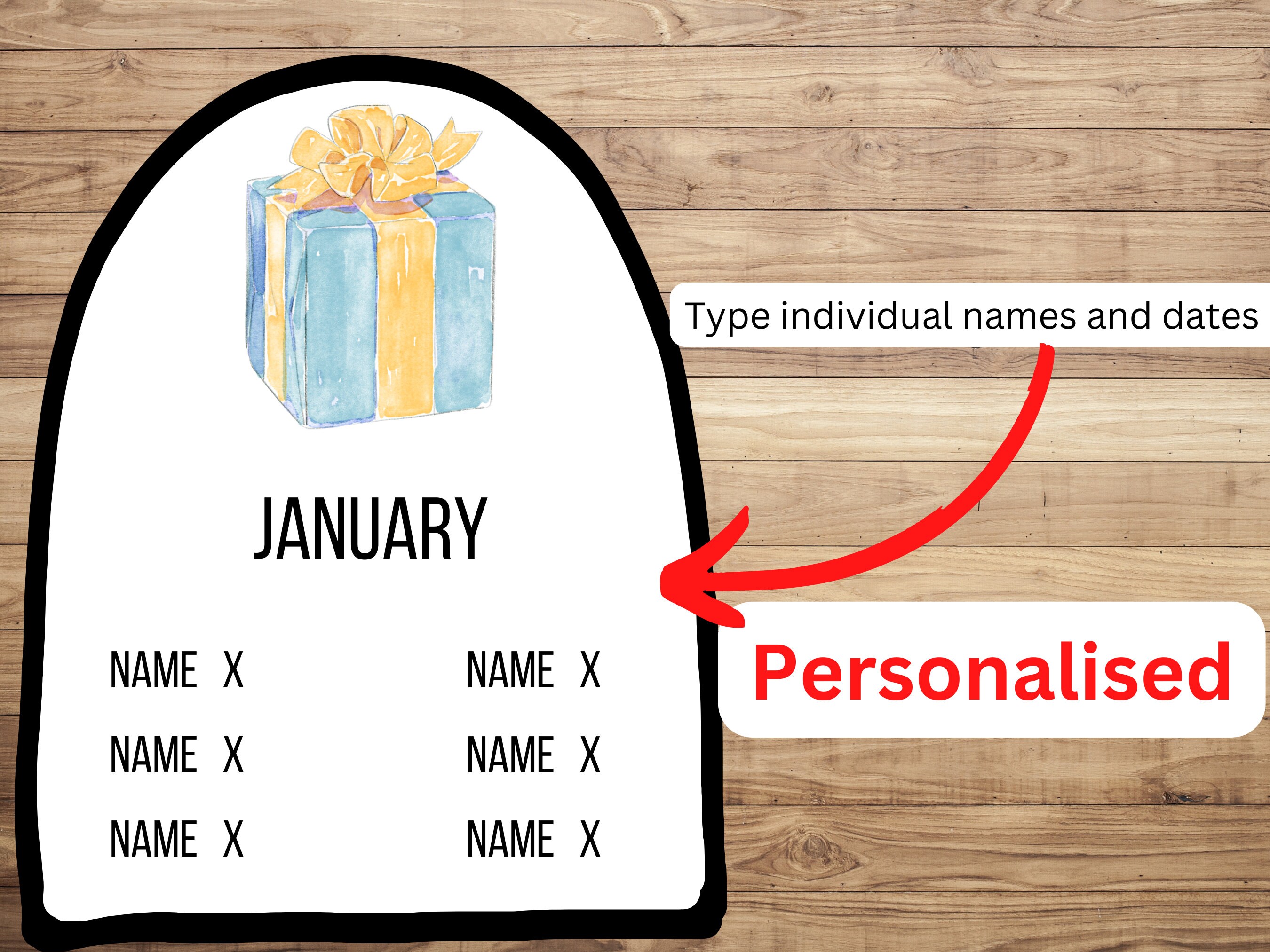 EDITABLE Classroom Birthday Present Display, Primary School Birthday ...