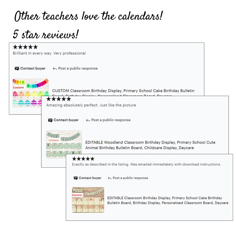 Birthday Bulletin Board Printable, Classroom Birthday Display, Monthly ...