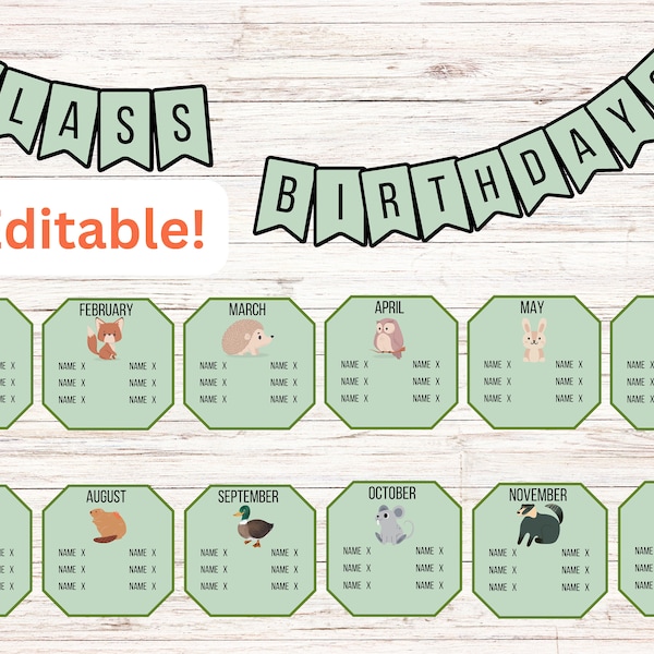 Woodland Classroom - Etsy