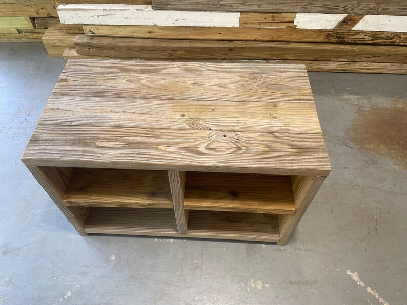 Custom Cubby Storage Bench From Reclaimed Wood - Etsy
