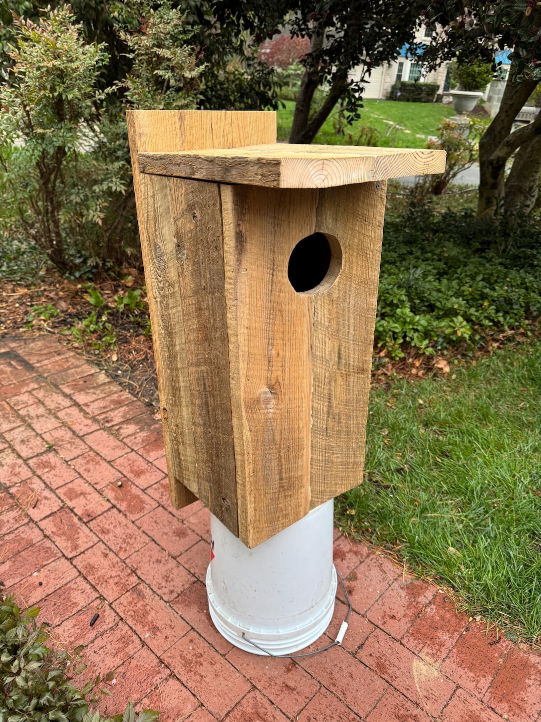 Wood Duck Nesting Box House & Predator Barrier - Solid Reclaimed Pine ...