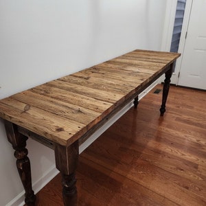 Custom Built Rustic Farmhouse Table - Etsy