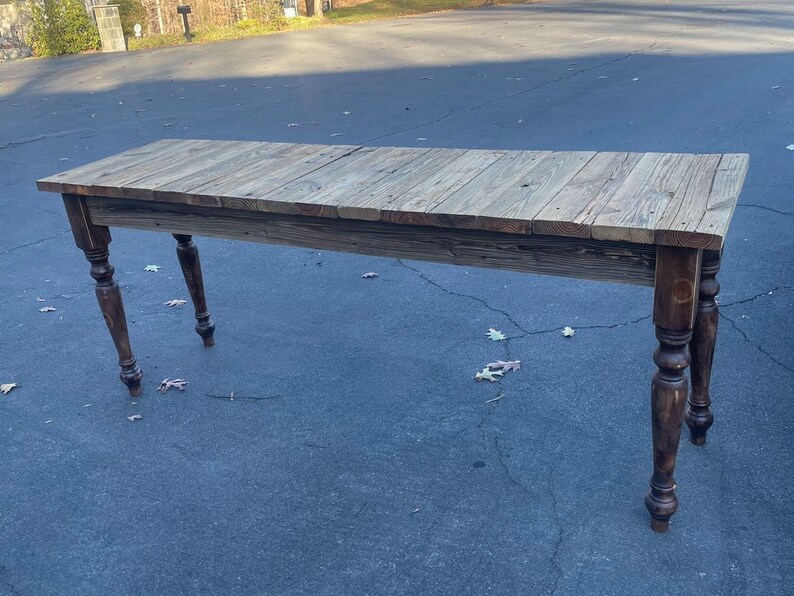 Custom Built Rustic Farmhouse Table - Etsy