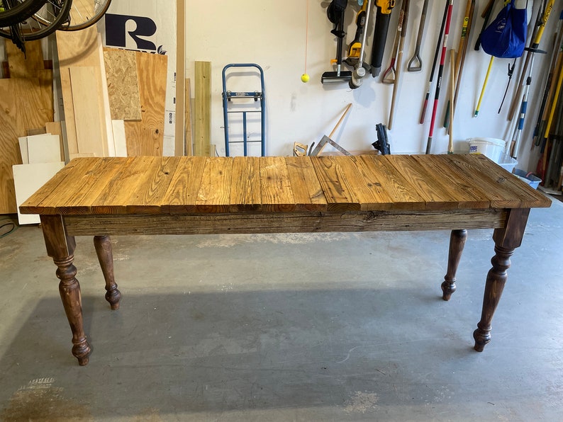 Custom Built Rustic Farmhouse Table - Etsy