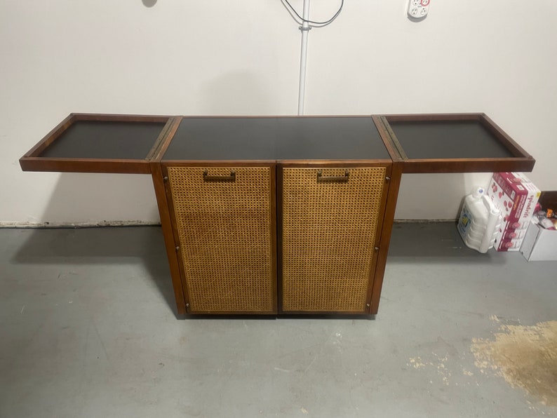 Mid-century Modern MCM Rosewood Bar Serving Cart Jack Cartwright ...