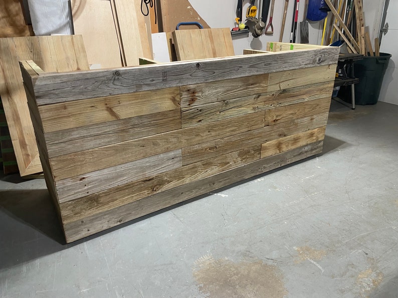 Custom Built Bar From Reclaimed Wood - Etsy