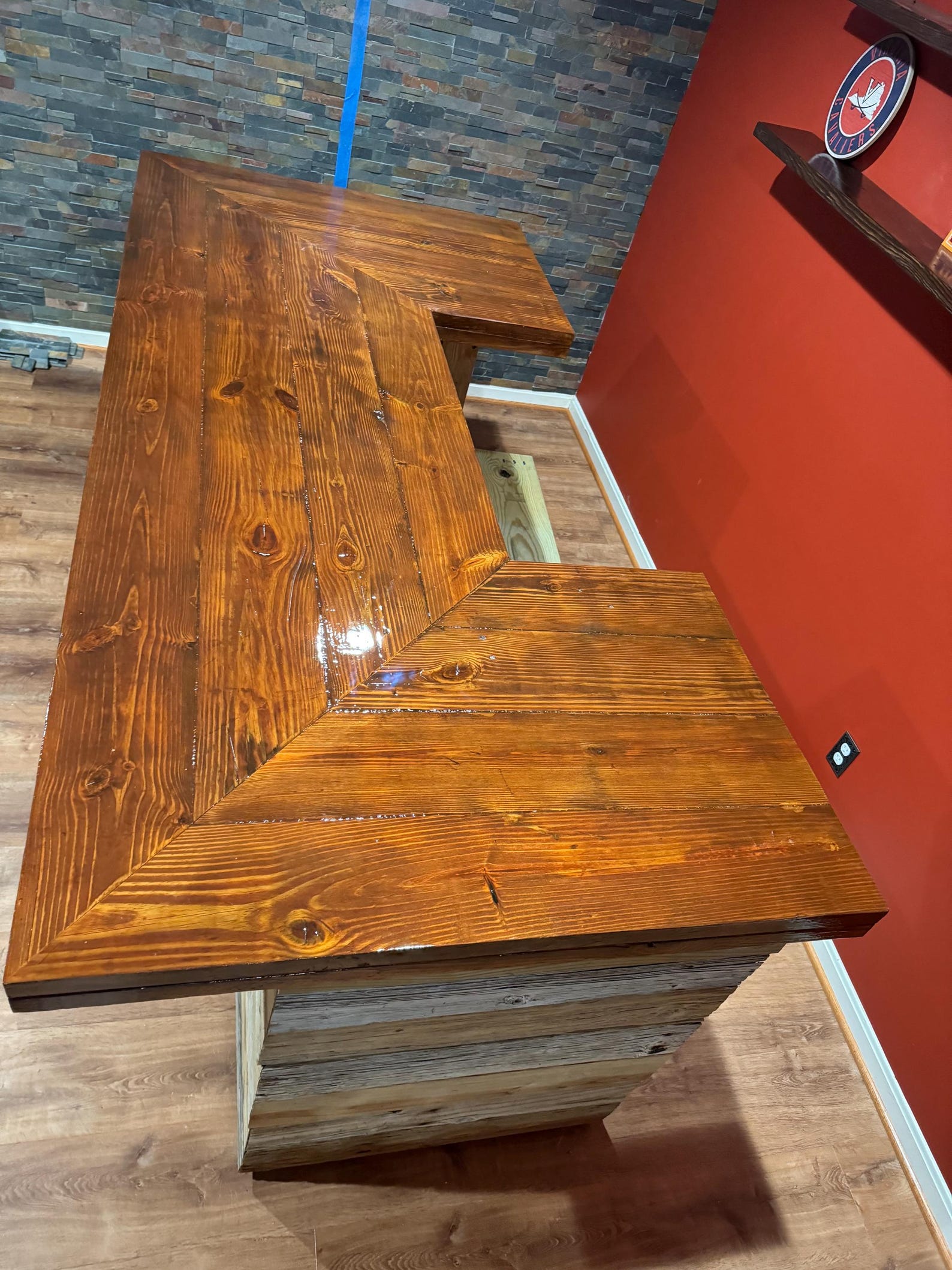 Custom Built Bar From Reclaimed Wood - Etsy