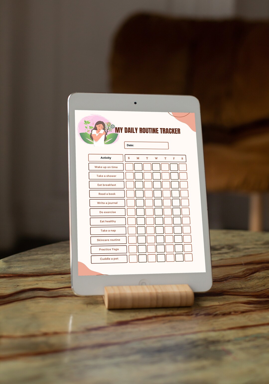 Digital Daily Routine Tracker Daily Routine Planner Instant Download ...