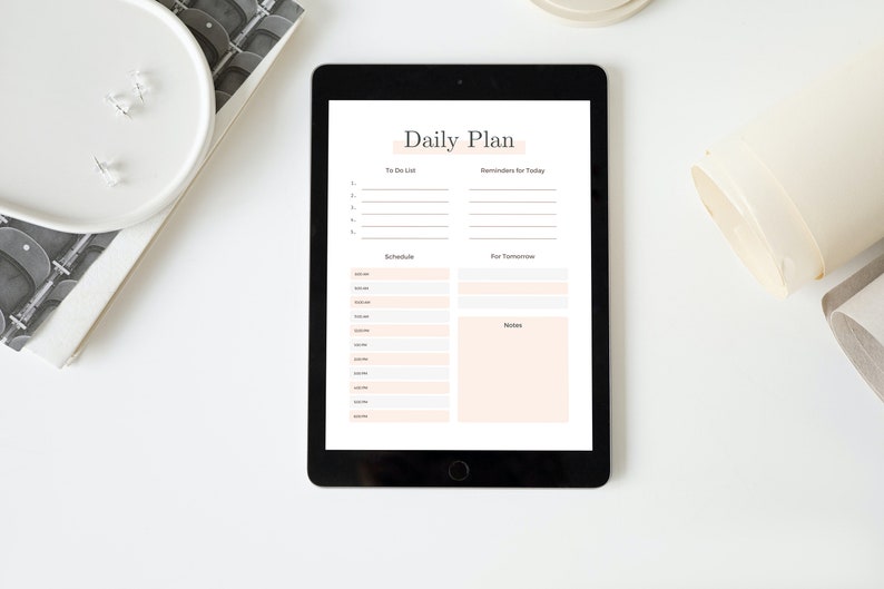 Printable Daily Planner, Printable Daily Planner , Edititable Digital ...