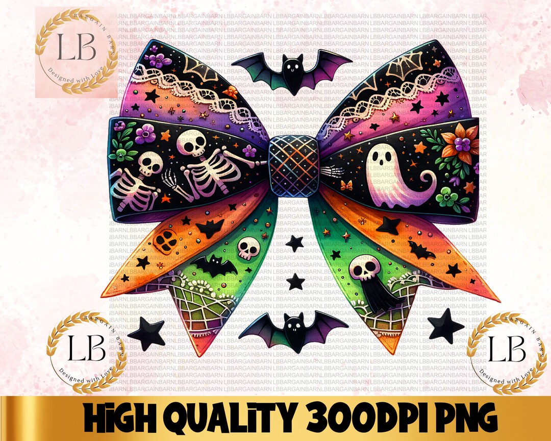 Halloween Coquette Bows PNG, Spooky Season, Coquette Halloween Clipart ...