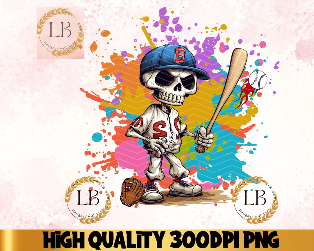 Baseball Player Skeleton PNG, Snarky Skeleton PNG, Softball Baseball ...
