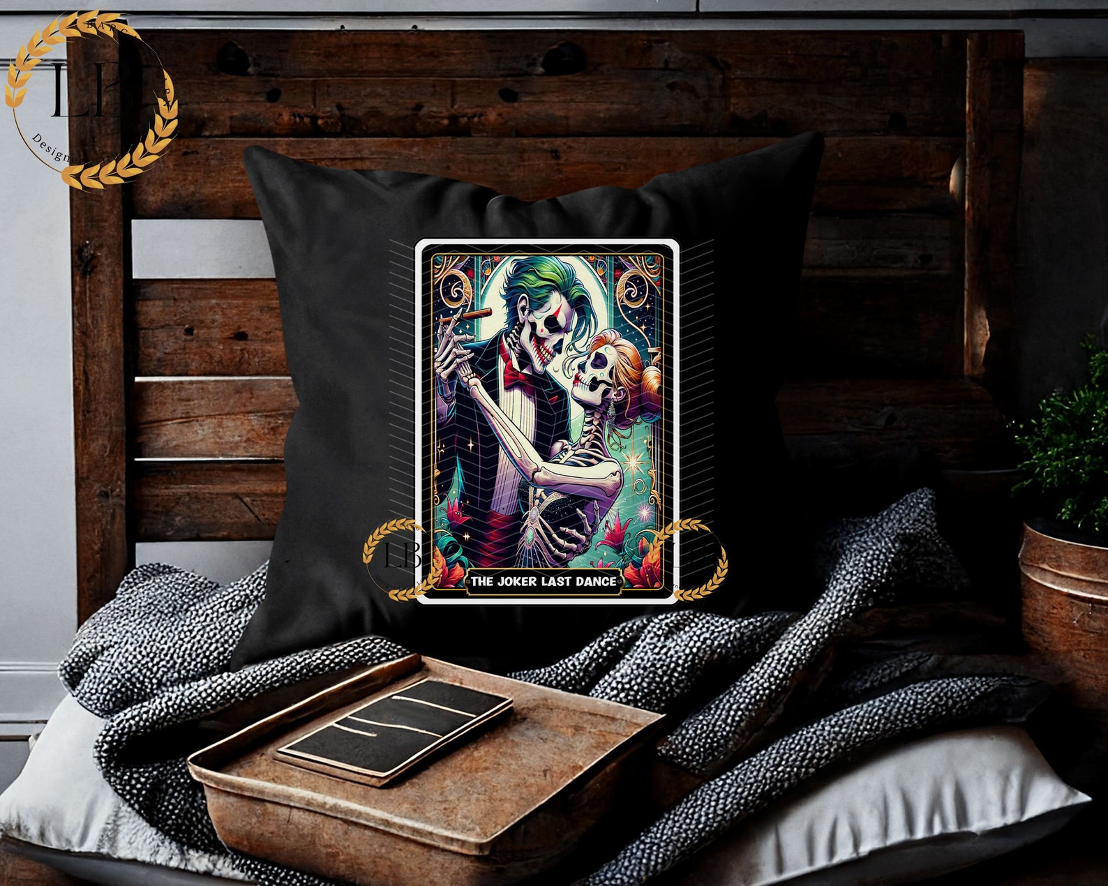 Joker Last Dance Tarot Card PNG, Skeleton Gothic Design (digital ...