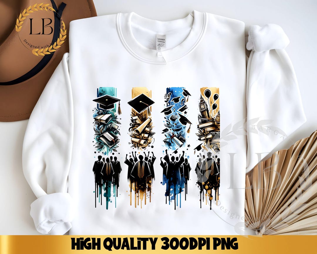 Graduation Senior Class of PNG, Graduate Brushstroke Sublimation Tshirt ...