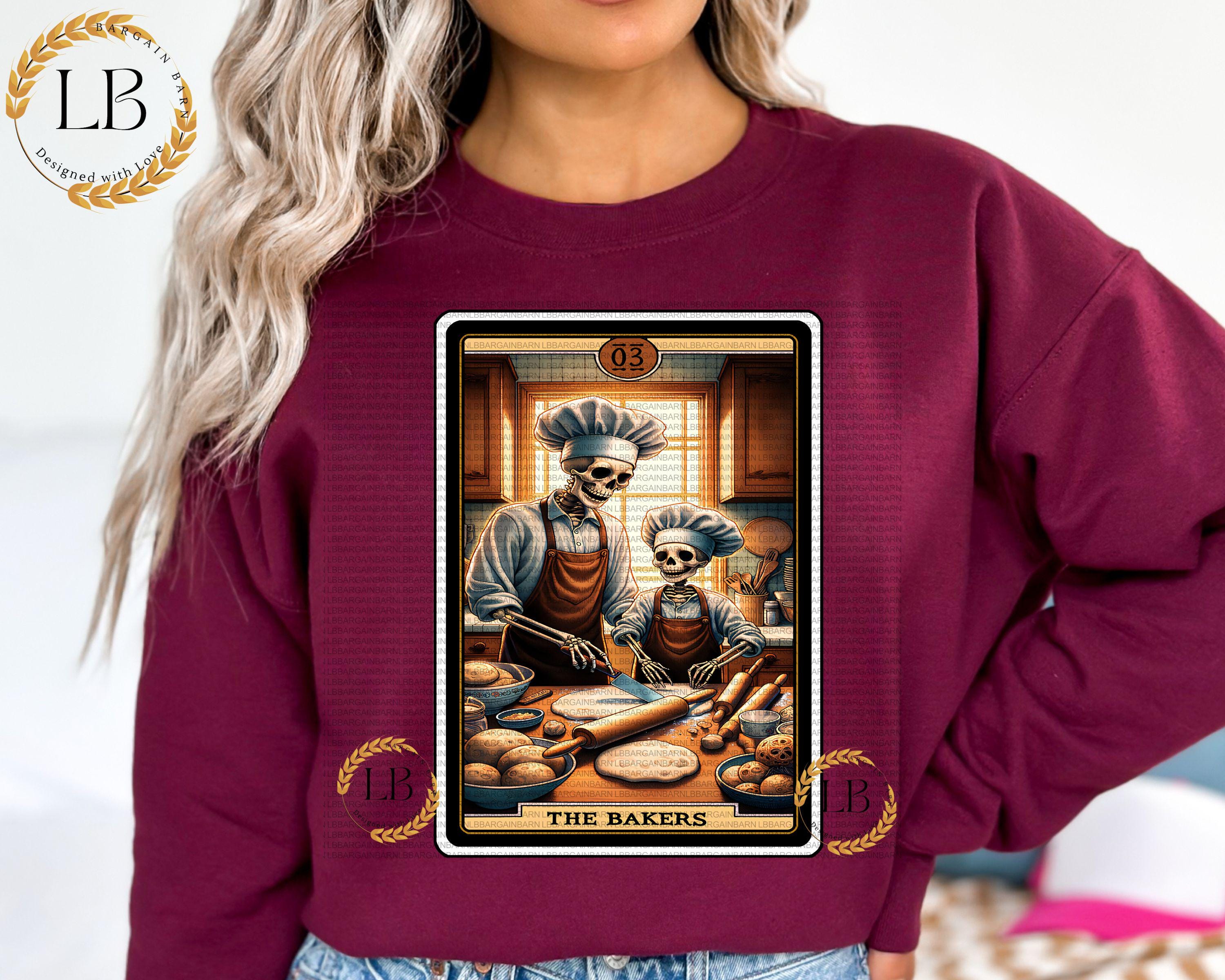 The Baker Tarot Card PNG, Funny Skeleton Baking Sublimation Design, Dad ...