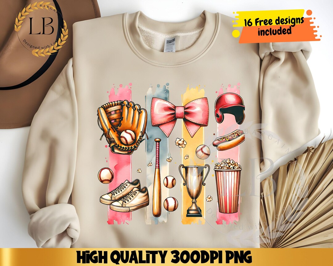 Baseball Png, Game Day Brushstroke Sublimation Design Instant Digital ...