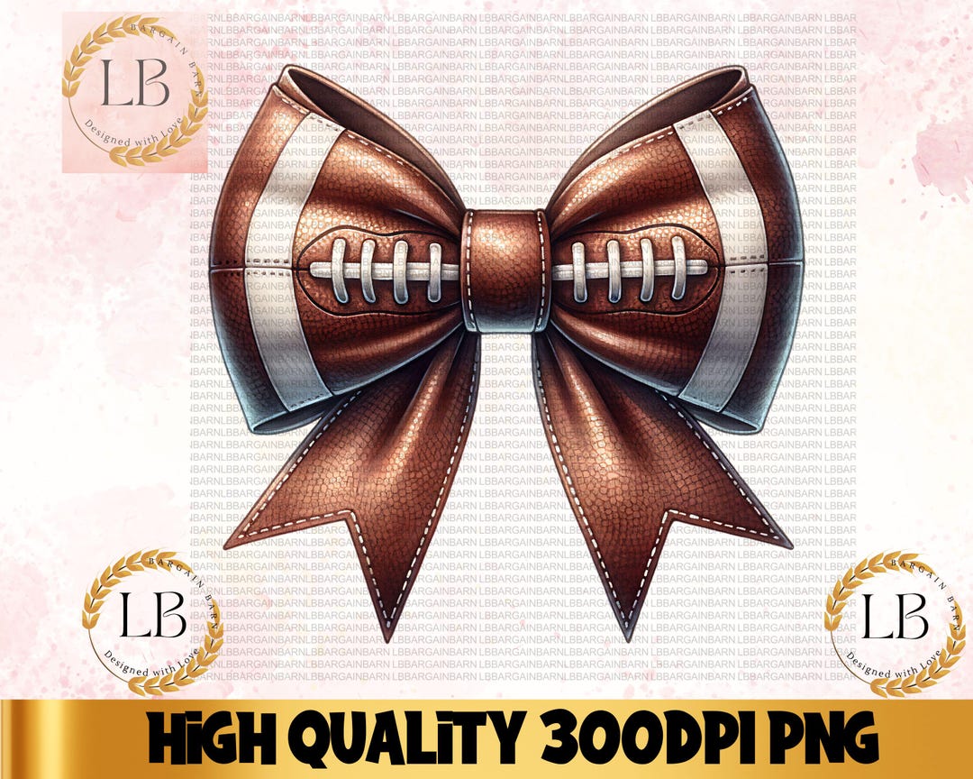 Coquette Football Png, Football Bow PNG, Football Png, Game Day, Fall ...