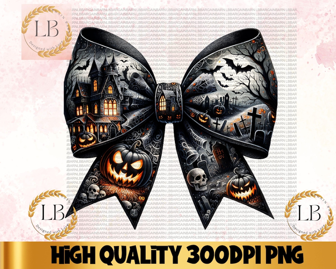 Black Halloween Coquette Bow PNG, Spooky Season, Coquette Halloween ...