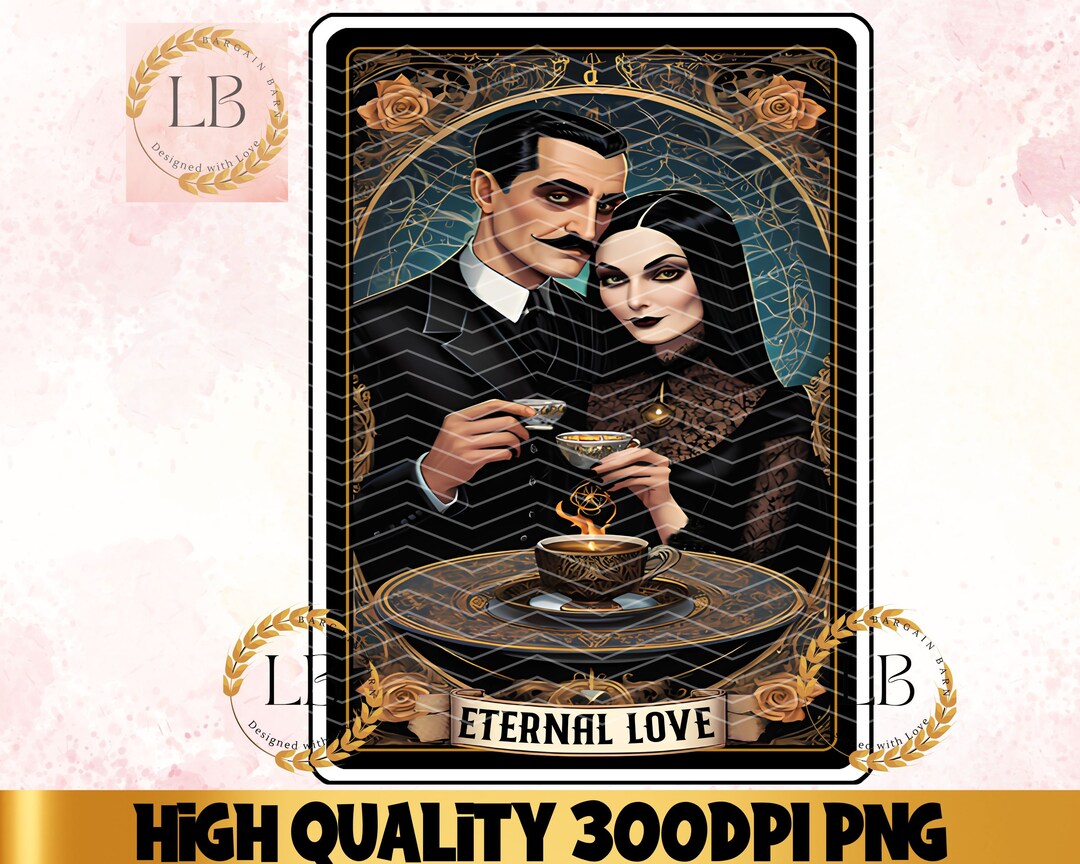 Eternal Love Tarot Card PNG, Couple in Love Sublimation Design, Gothic ...