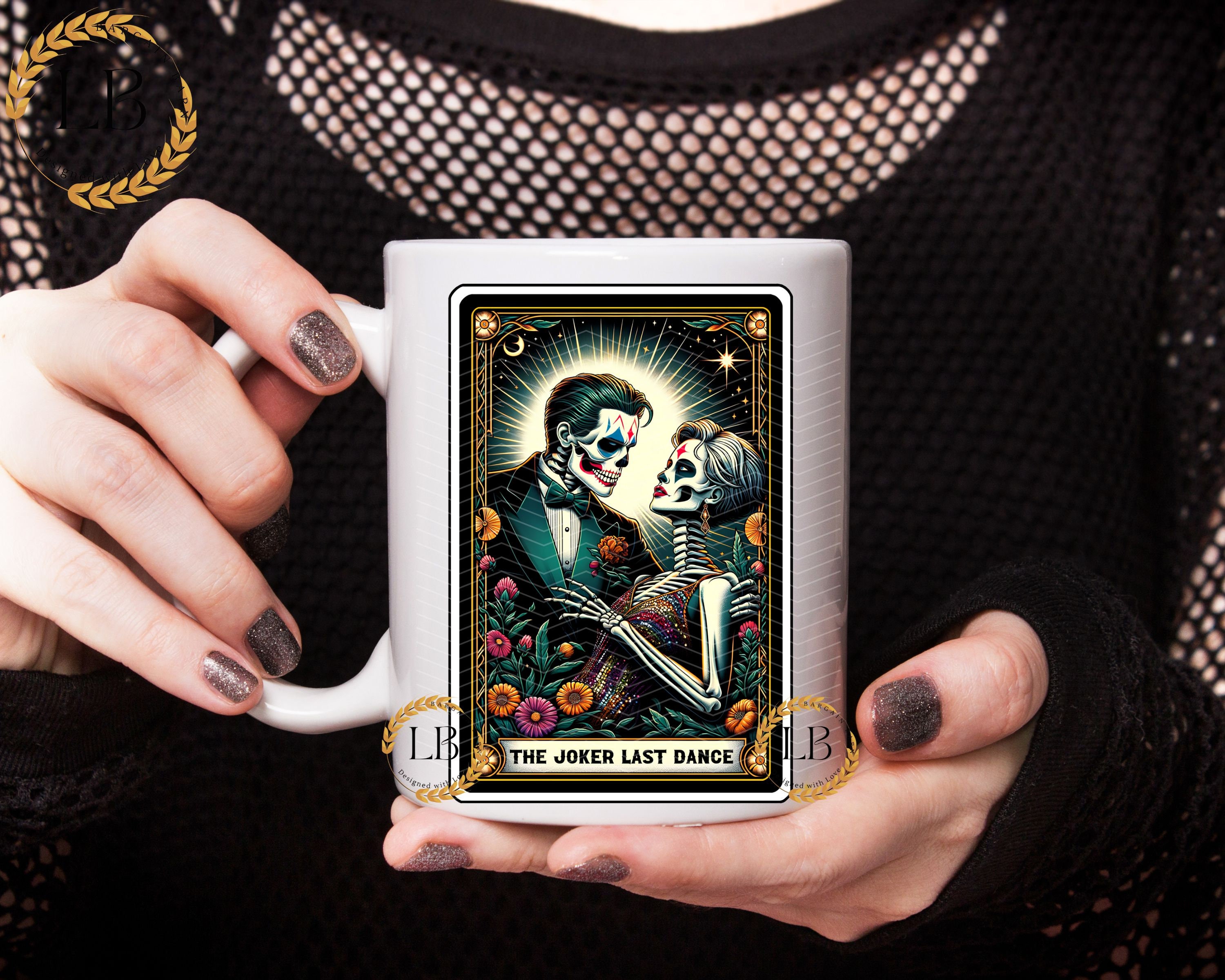 Joker Last Dance Tarot Card PNG, Gothic Skull Skeleton Sublimation ...