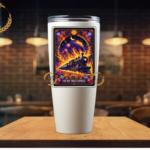 Hot Mess Express Tarot Card PNG, Funny Quote Mom Sublimation Design ...