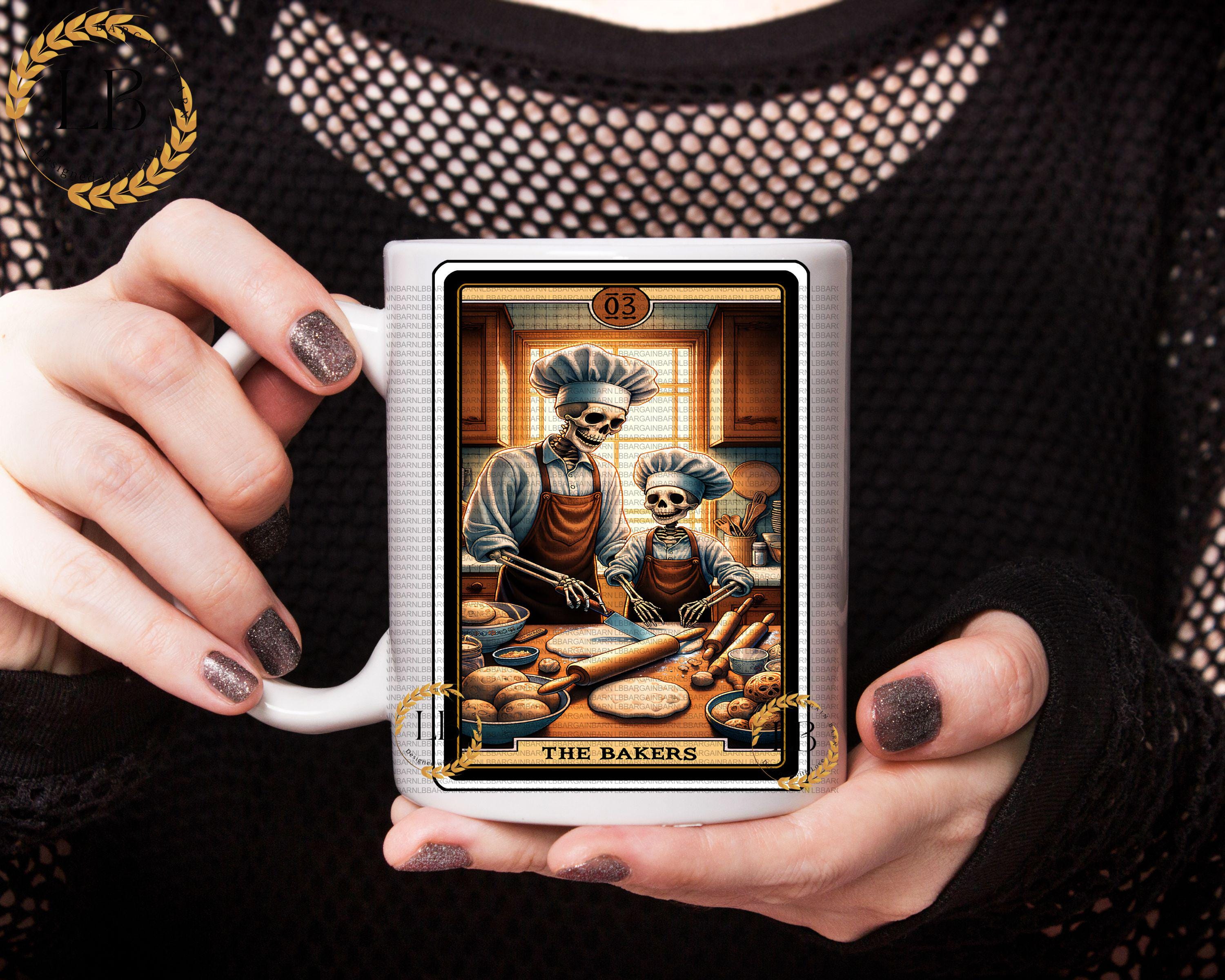 The Baker Tarot Card PNG, Funny Skeleton Baking Sublimation Design, Dad ...