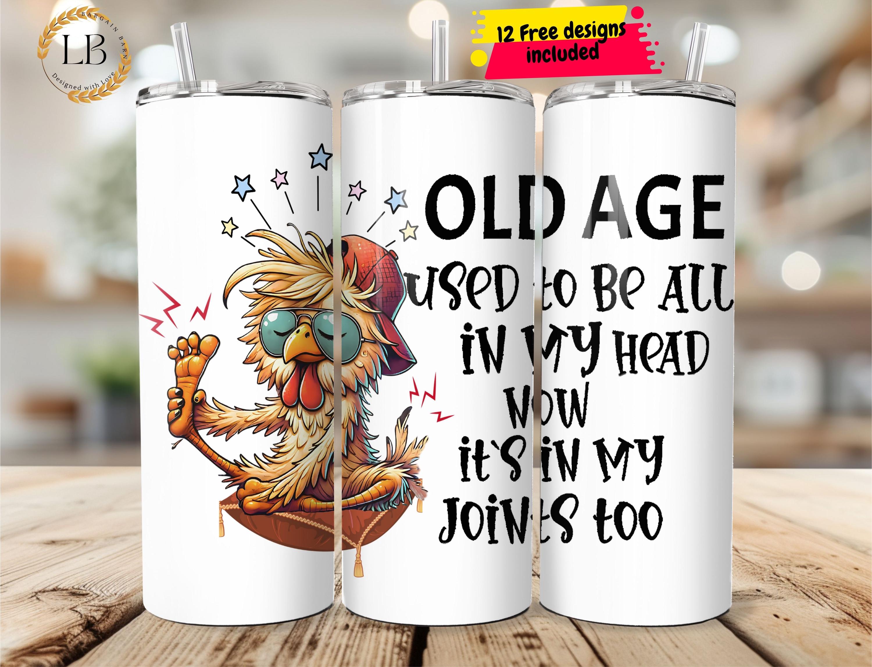 Funny Chicken Tumbler Wrap PNG 20 Oz Skinny Tumbler Sublimation Design ...