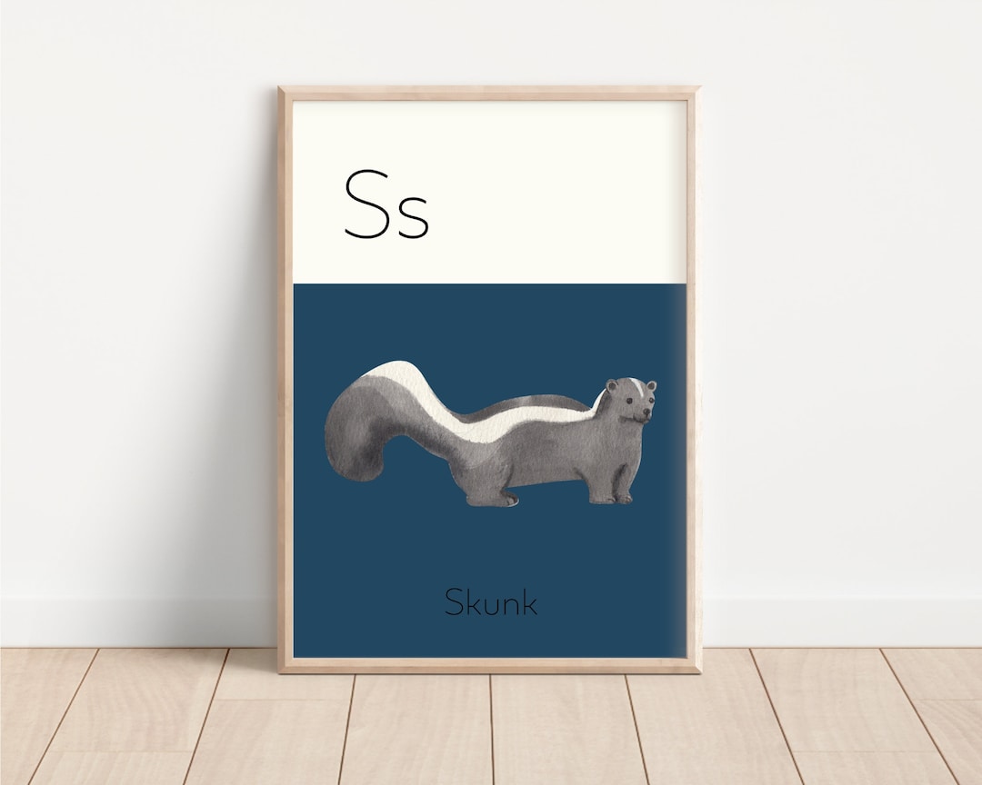 Nature Alphabet Poster • Letter S Poster • Nursery Wall Art ...