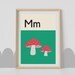 Letter M Alphabet Poster M is for Milk Learn ABC Print Nursery Decor ...