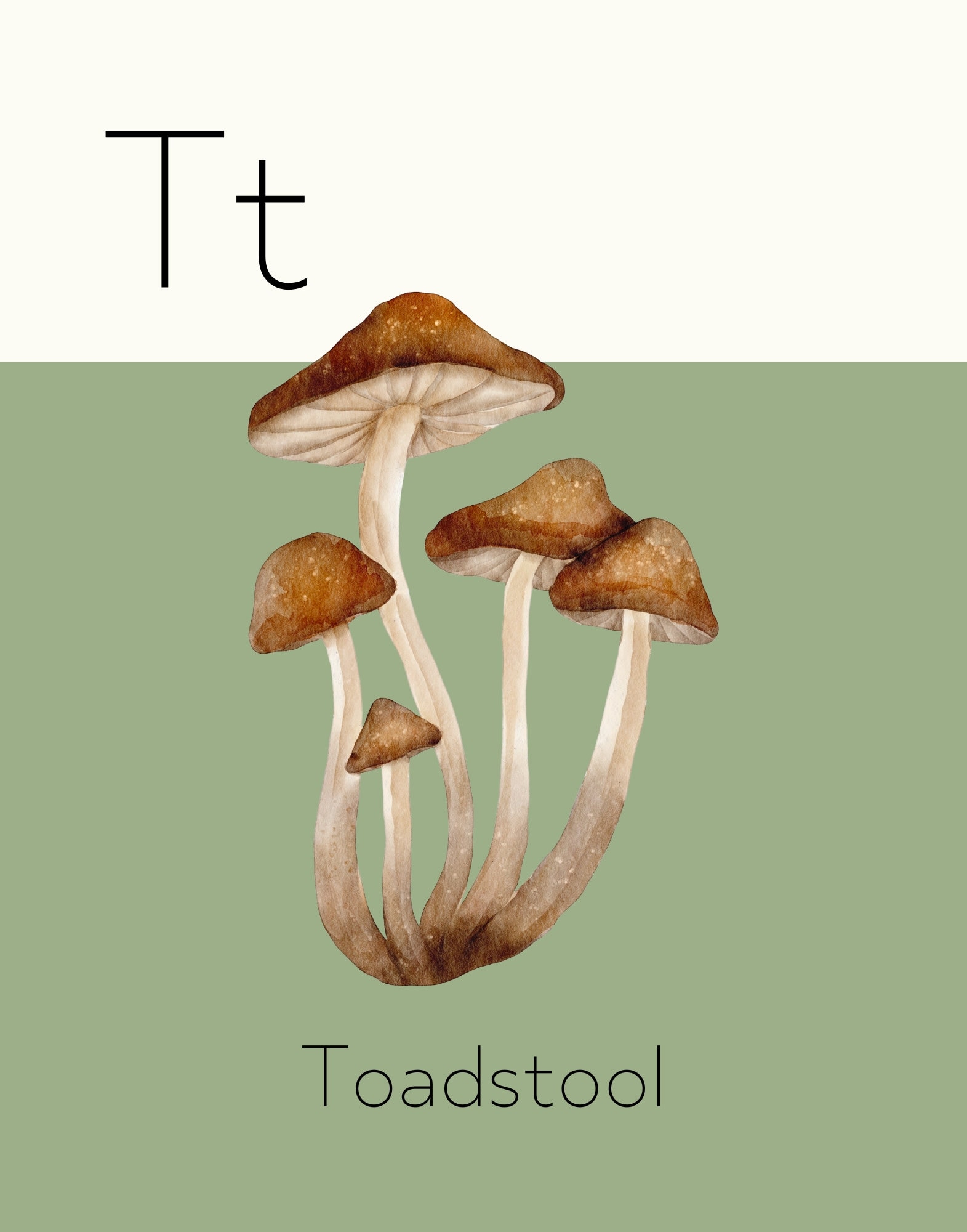 Nature Alphabet Poster • Letter T Poster • Nursery Wall Art ...