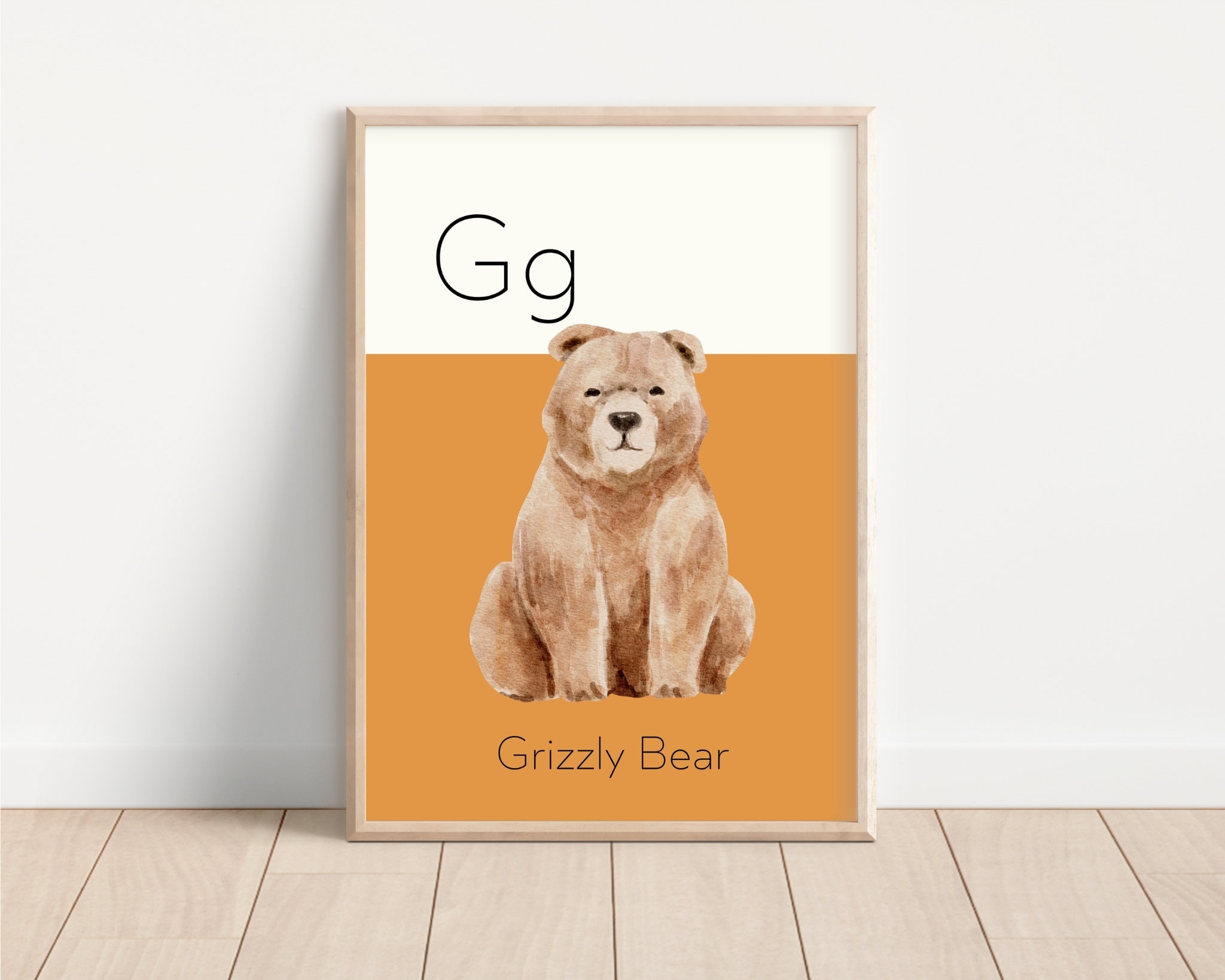Nature Alphabet Poster • Letter G Poster • Nursery Wall Art ...