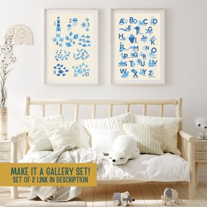 Ocean 123 Poster • Nursery Wall Art • Educational Poster • Counting ...