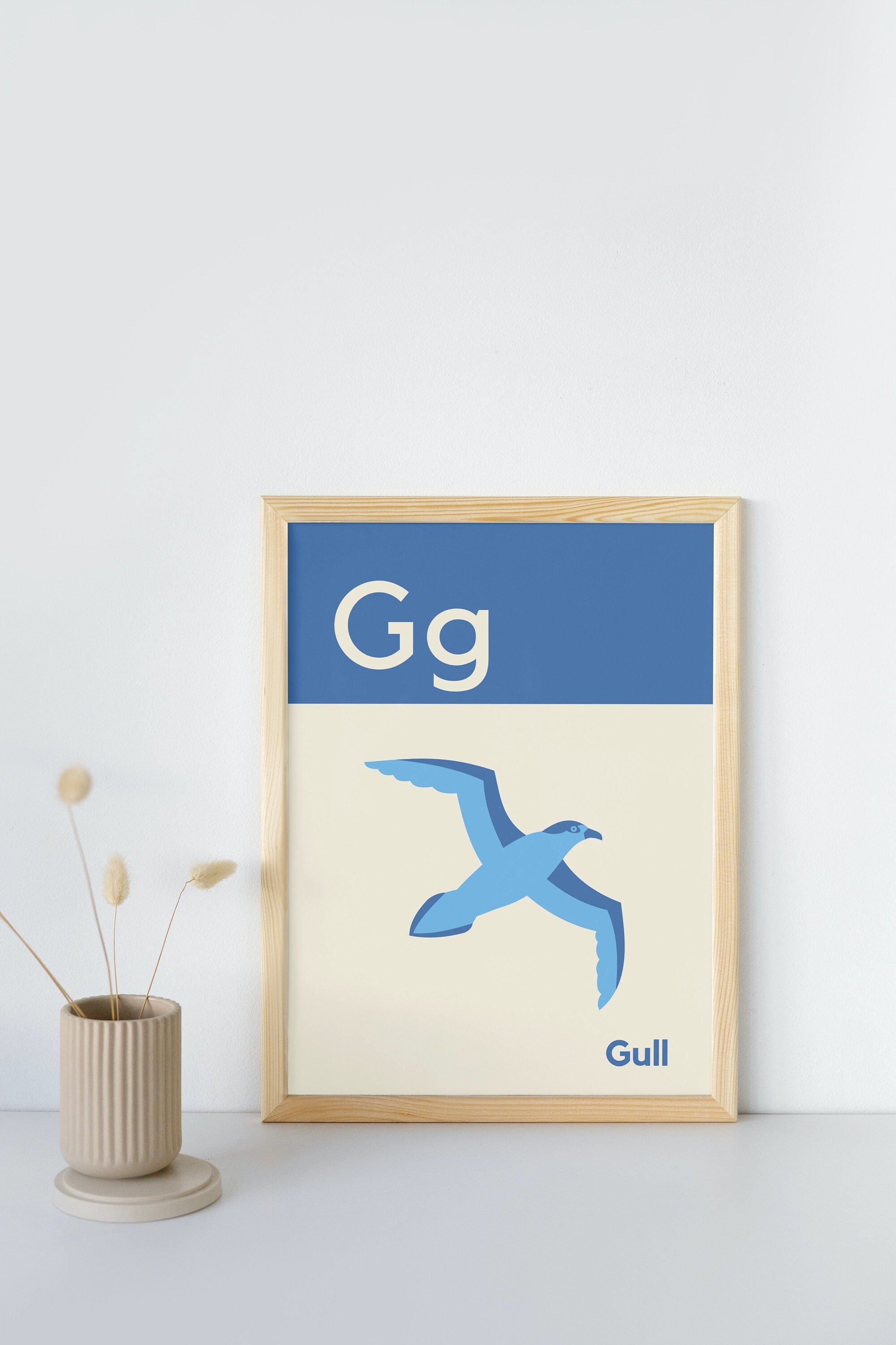 Letter G Poster Nursery Wall Art Educational Poster - Etsy