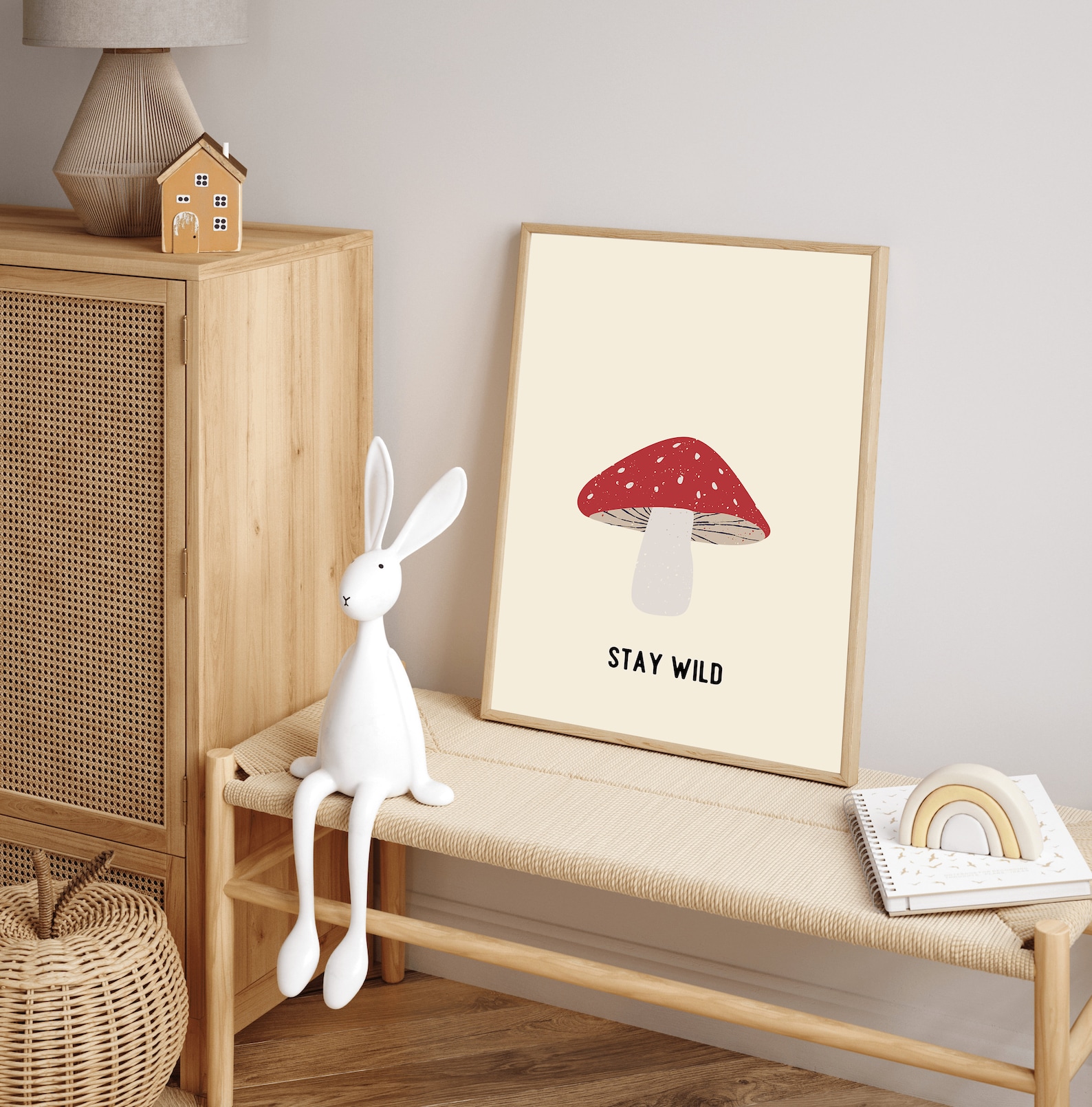 Woodland Print • Mushroom Poster • Nature Themed Nursery Decor ...