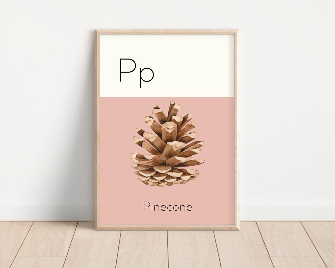 Nature Alphabet Poster • Letter P Poster • Nursery Wall Art ...