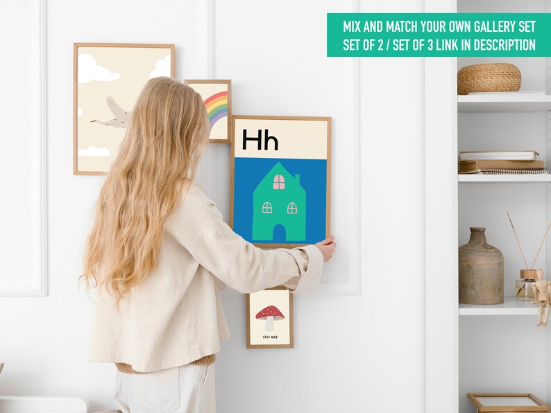 Letter H Alphabet Poster • H is for House • Learn ABC Print • Nursery ...