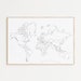 World Map Color in Travel Map • Bucket List Map • Print at Home World ...
