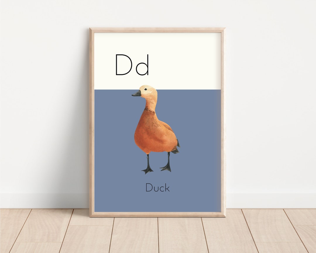 Nature Alphabet Poster • Letter D Poster • Nursery Wall Art ...