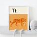 Letter T Poster • Nursery Wall Art • Educational Poster • Alphabet ...